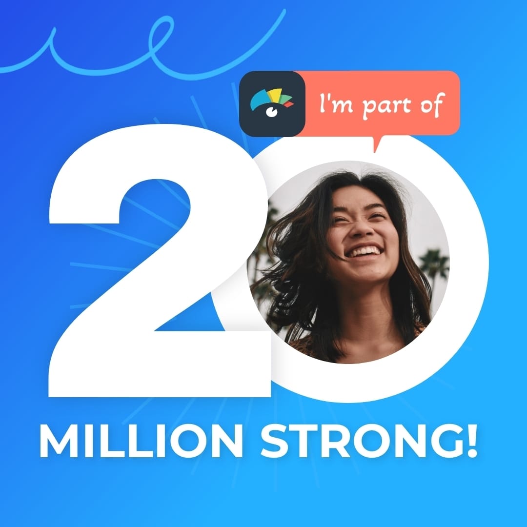 20 Million Users Instagram post Template | Visme