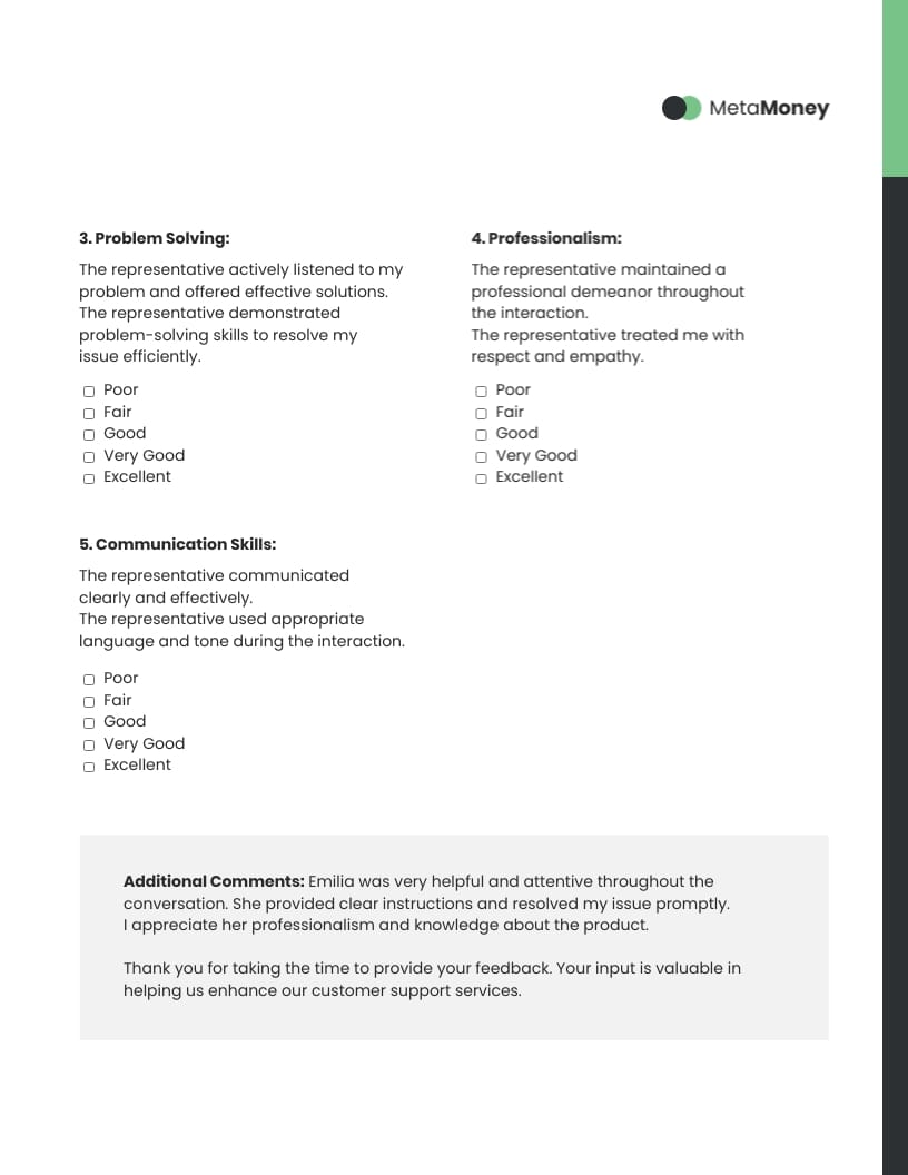 360 Degree Feedback Form Template | Visme