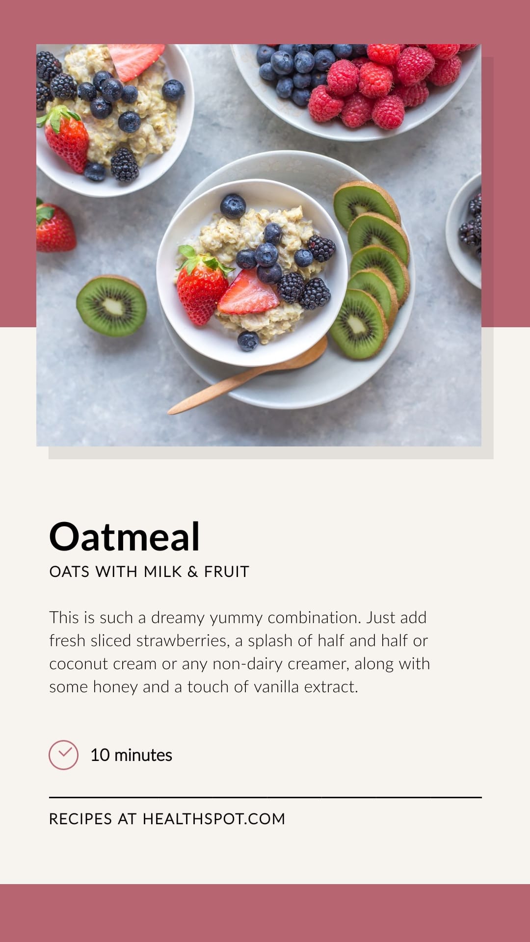 4 Healthy Recipes Instagram Stories Template | Visme