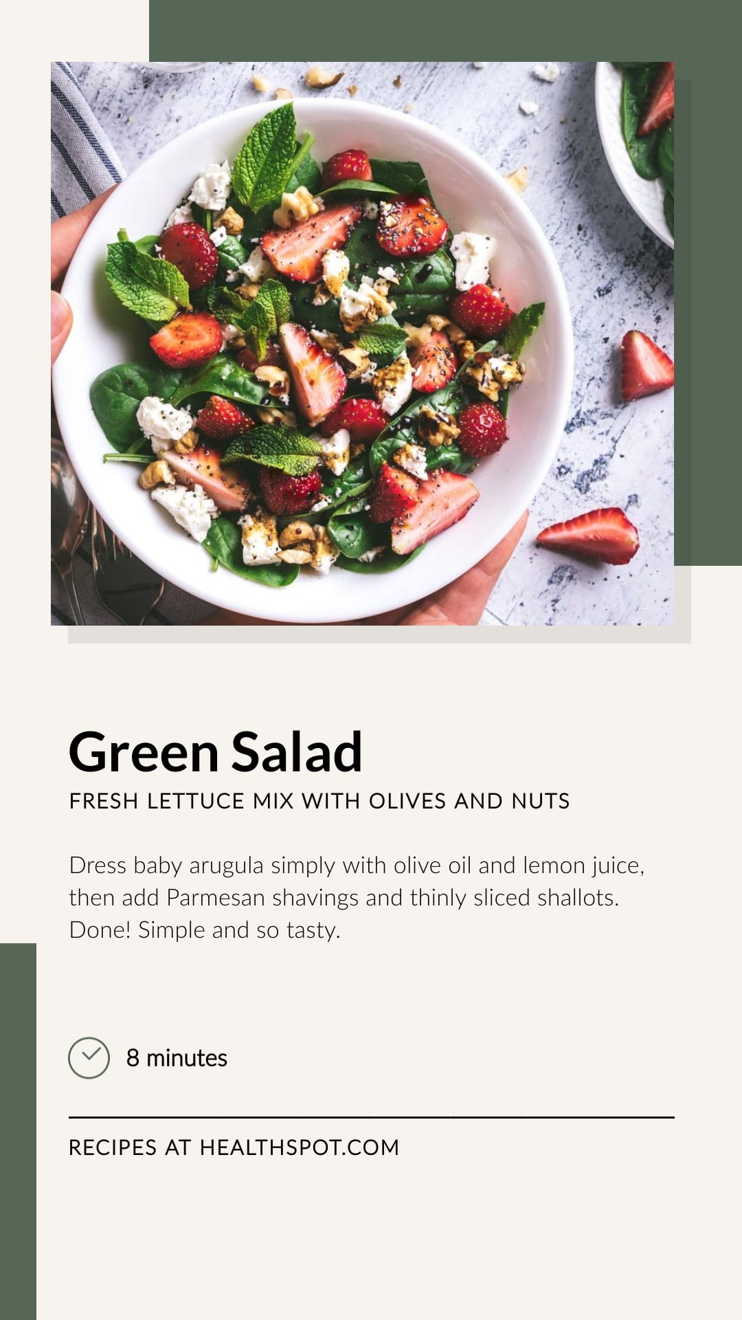 4 Healthy Recipes Instagram Stories Template | Visme