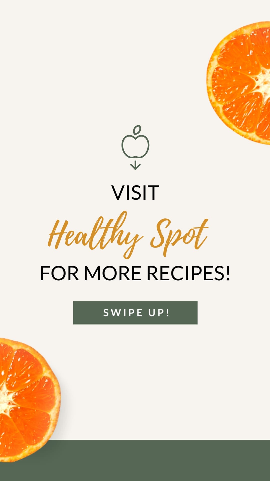 4 Healthy Recipes Instagram Stories Template | Visme