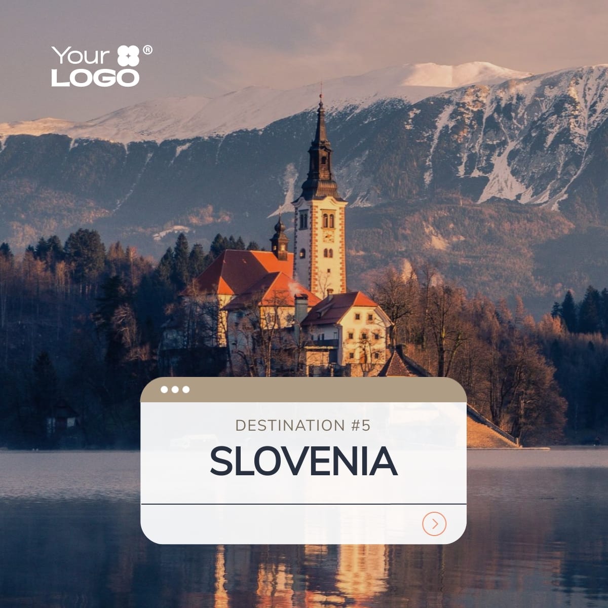 5 Safest Travel Destinations Instagram Carousel Post Template | Visme