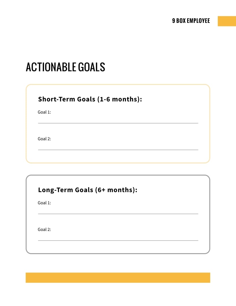 9 Box Employee Evaluation Template | Visme
