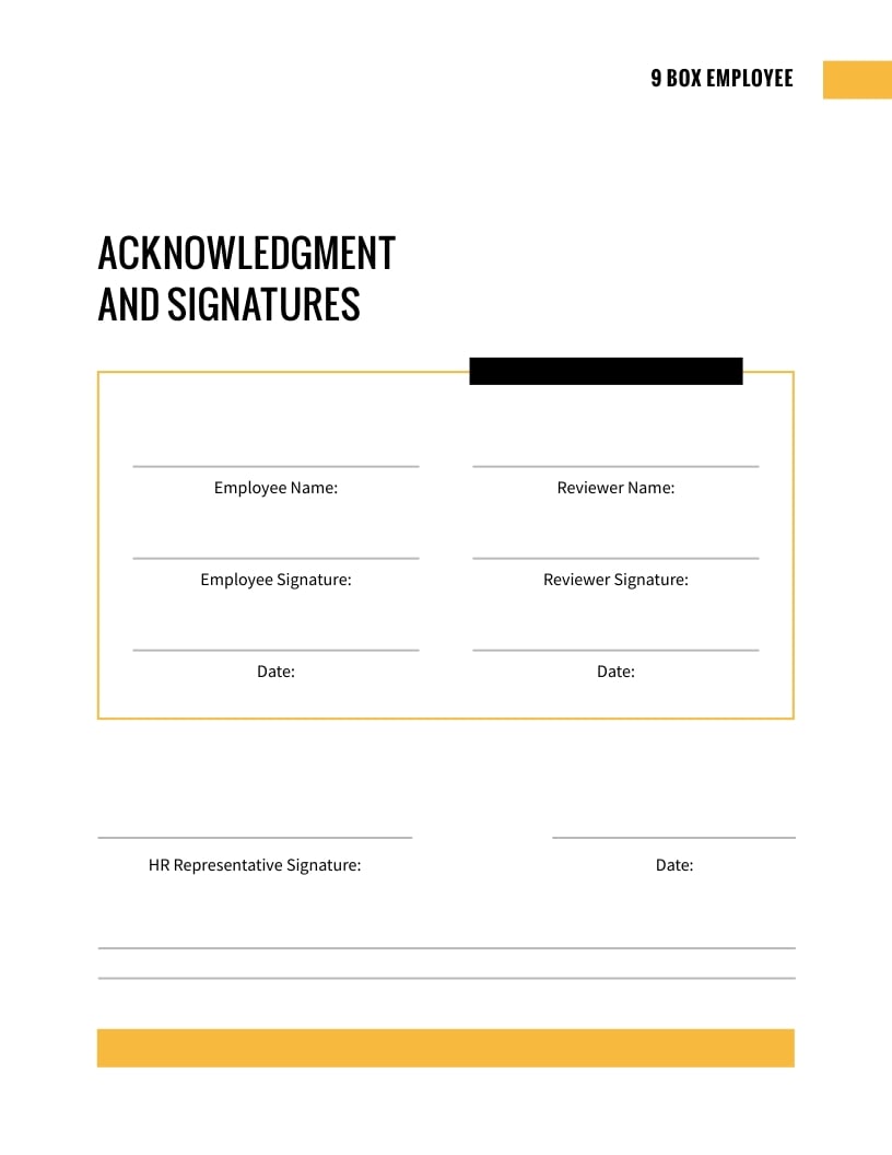 9 Box Employee Evaluation Template | Visme