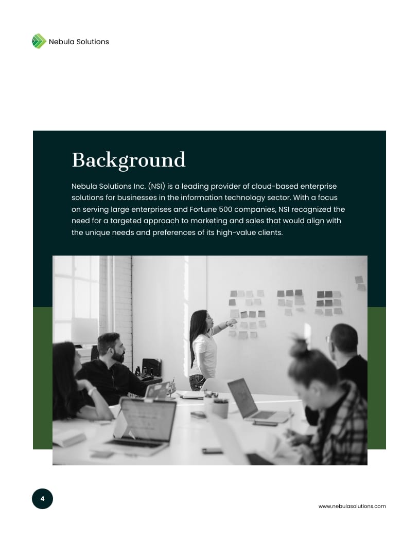 ABM Success Case Study Template | Visme