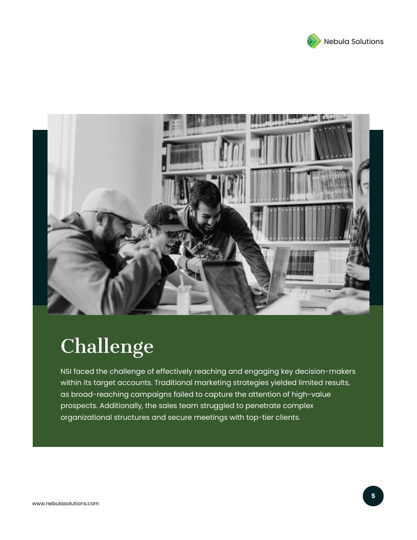 ABM Success Case Study Template | Visme