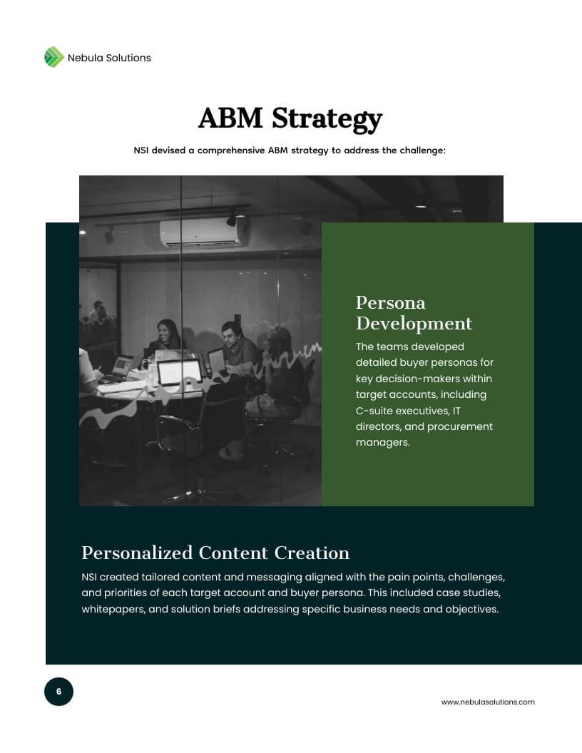 ABM Success Case Study Template | Visme