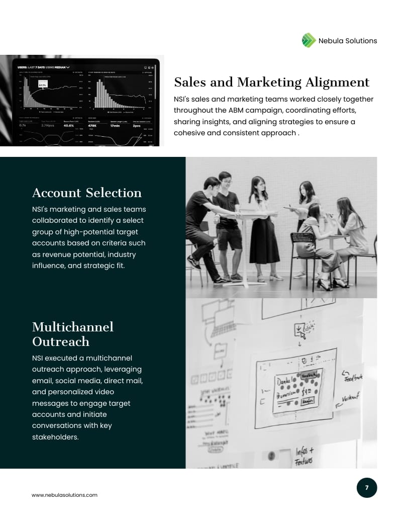 ABM Success Case Study Template | Visme