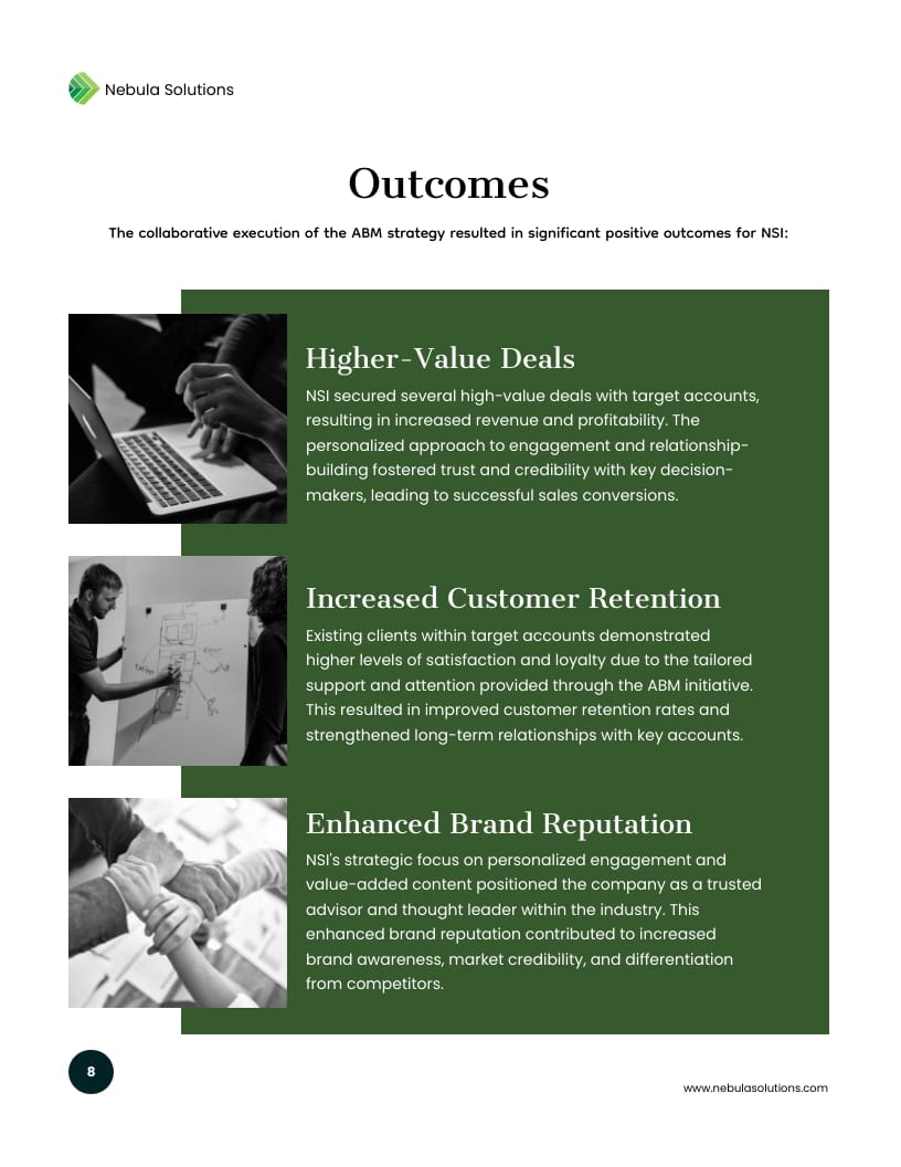 ABM Success Case Study Template | Visme