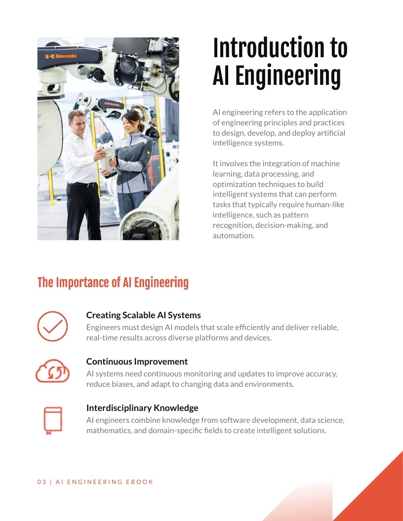 AI Engineering Ebook Template | Visme