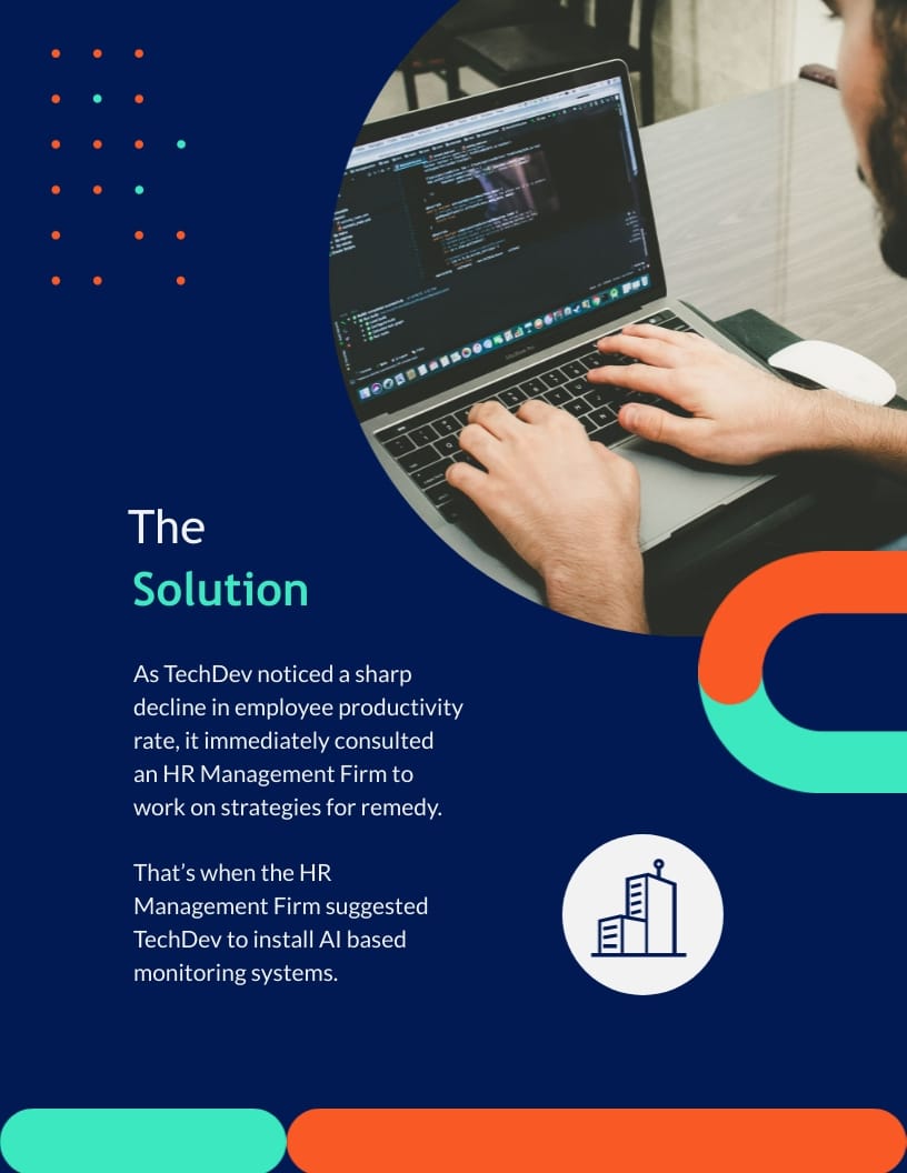 AI Workplace Sensors Case Study Template | Visme