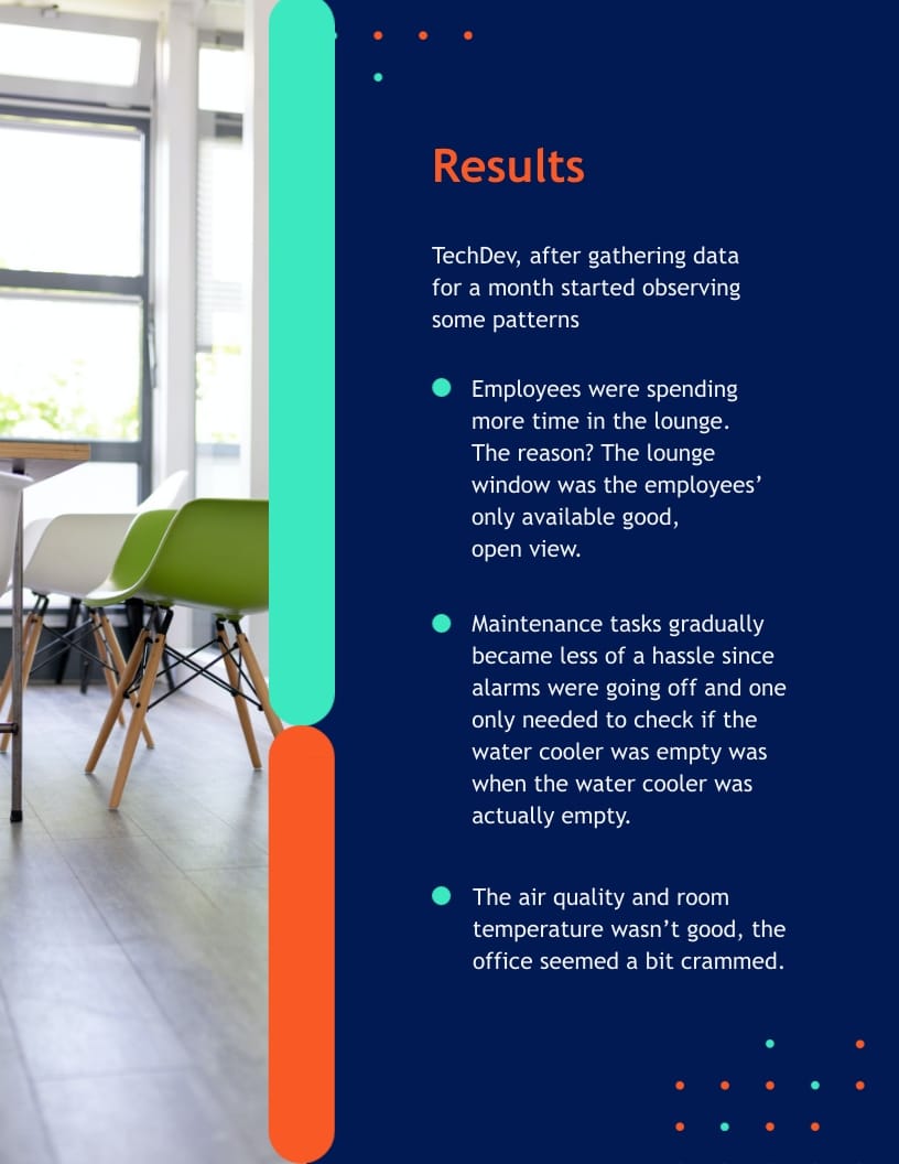 AI Workplace Sensors Case Study Template | Visme