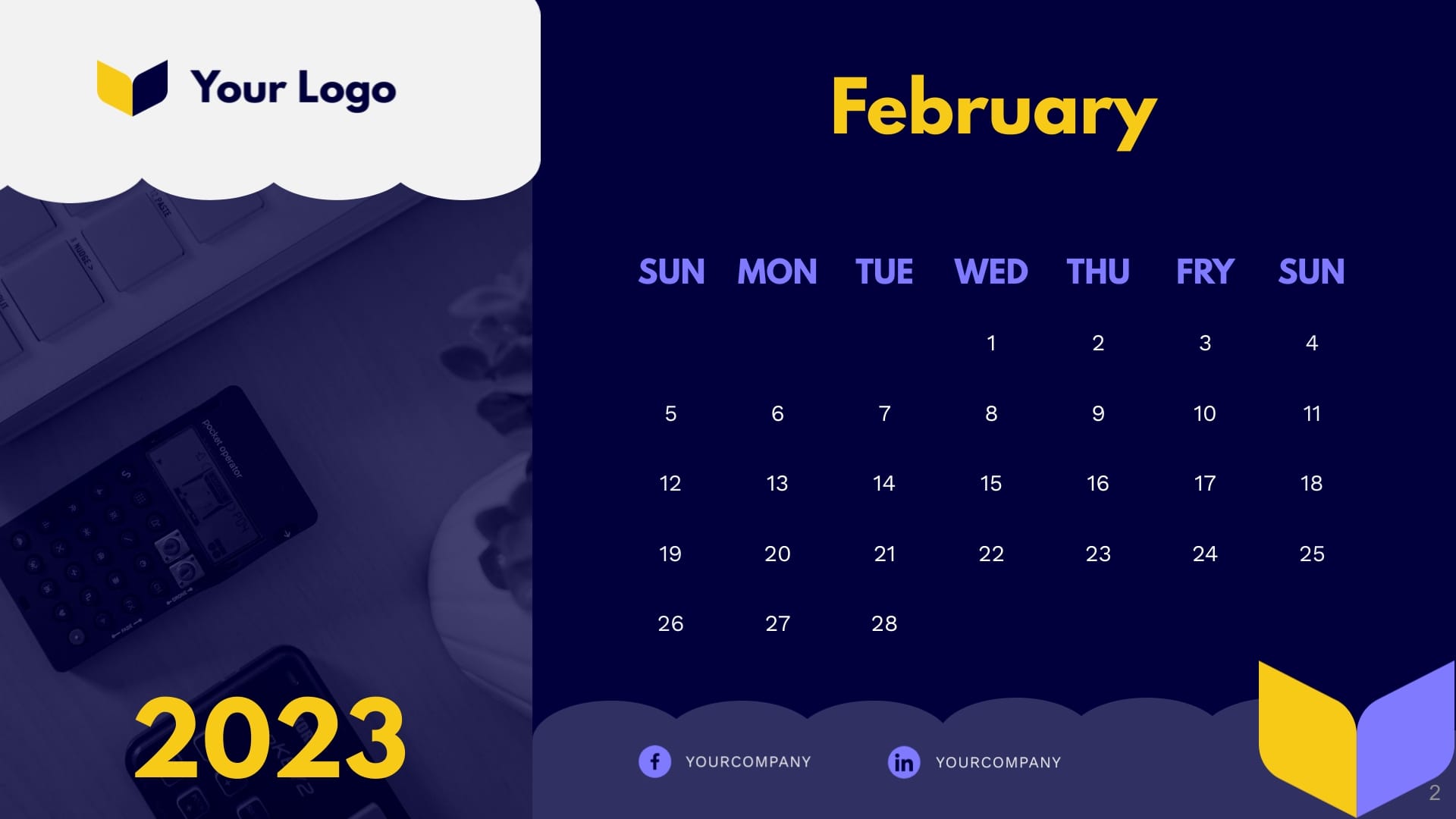Accounting Firm Calendar Template | Visme