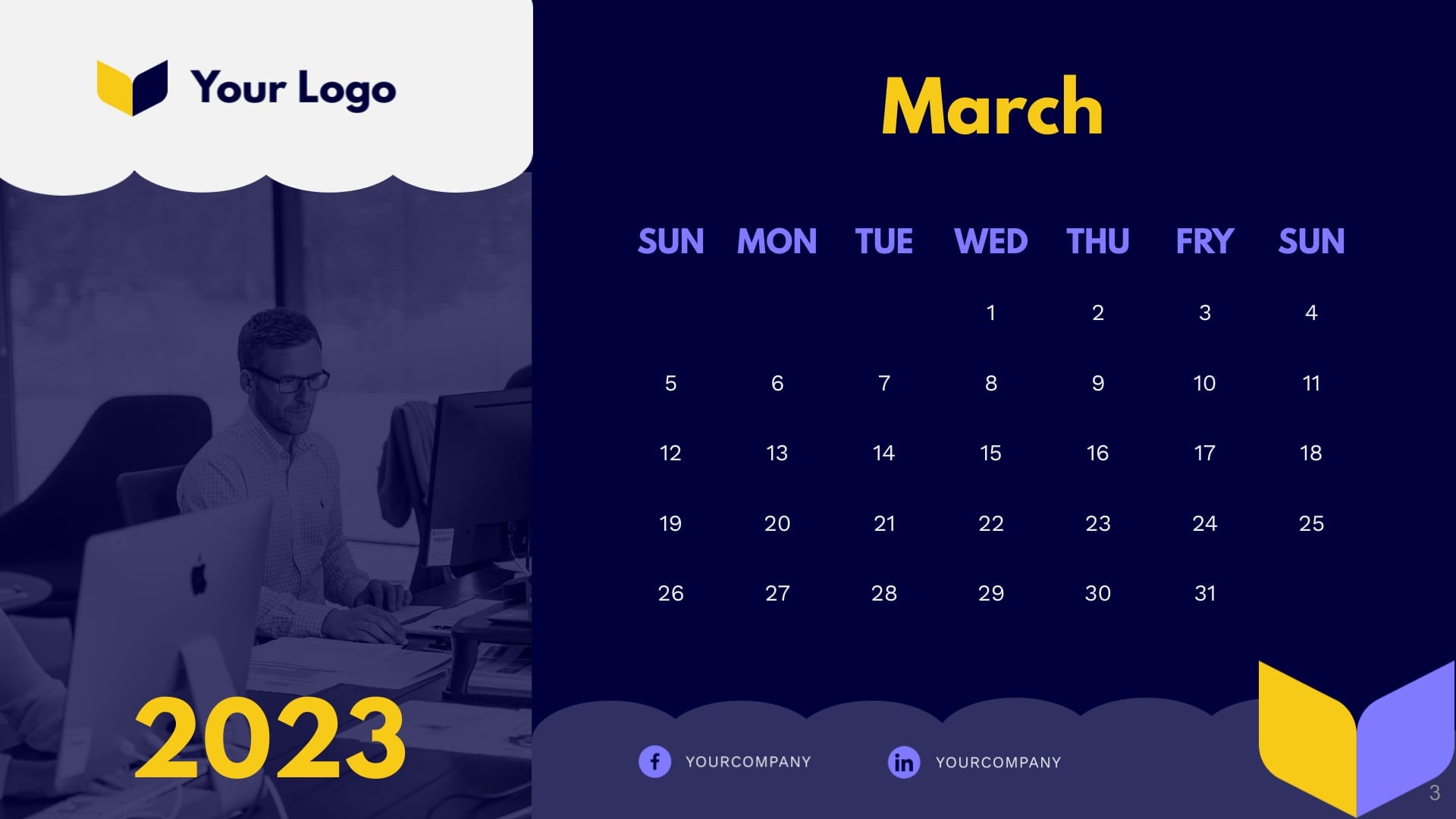 Accounting Firm Calendar Template | Visme