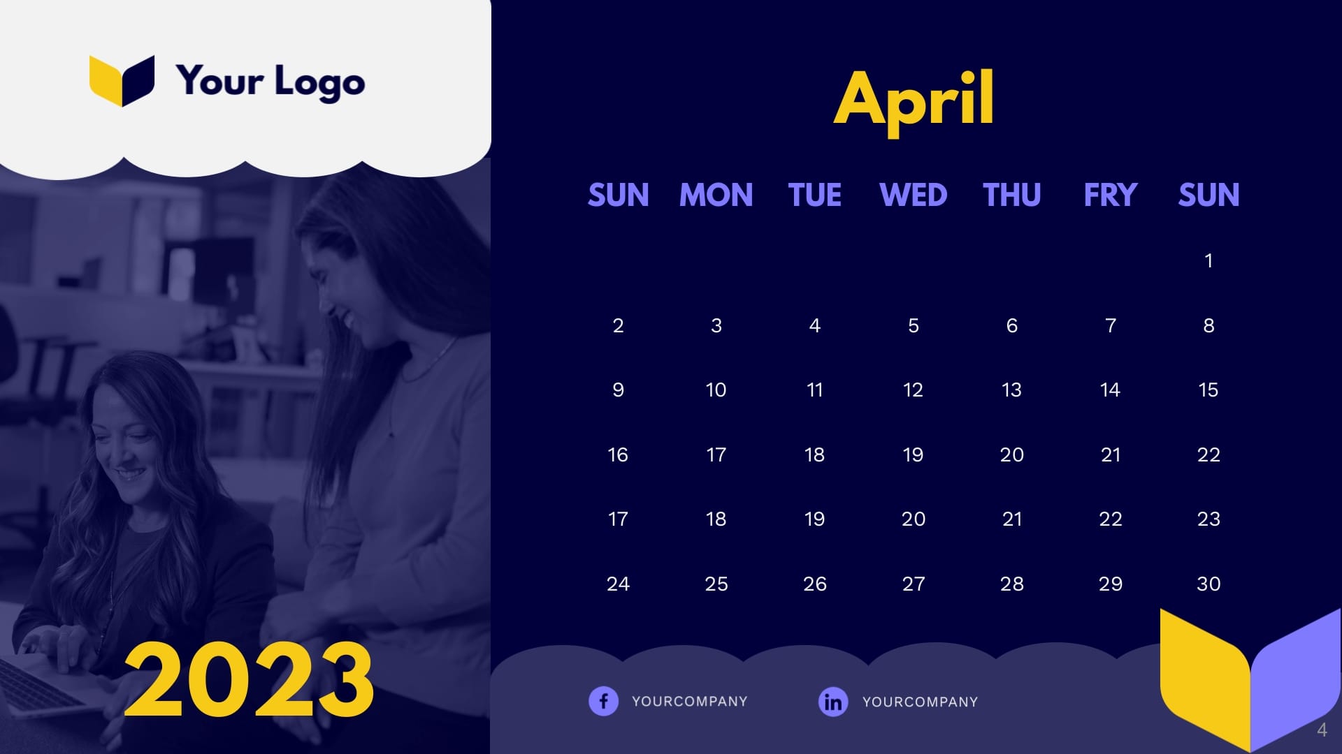Accounting Firm Calendar Template | Visme