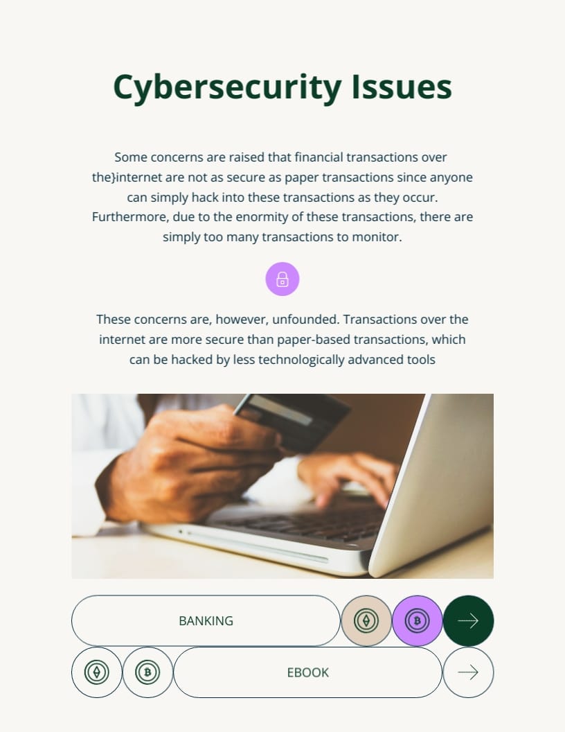 Advantages of Online Banking Ebook Template | Visme