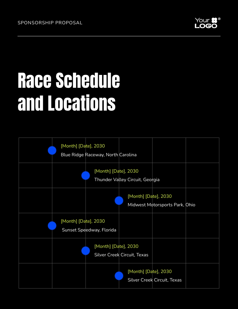 Amateur Race Car Sponsorship Proposal Template | Visme