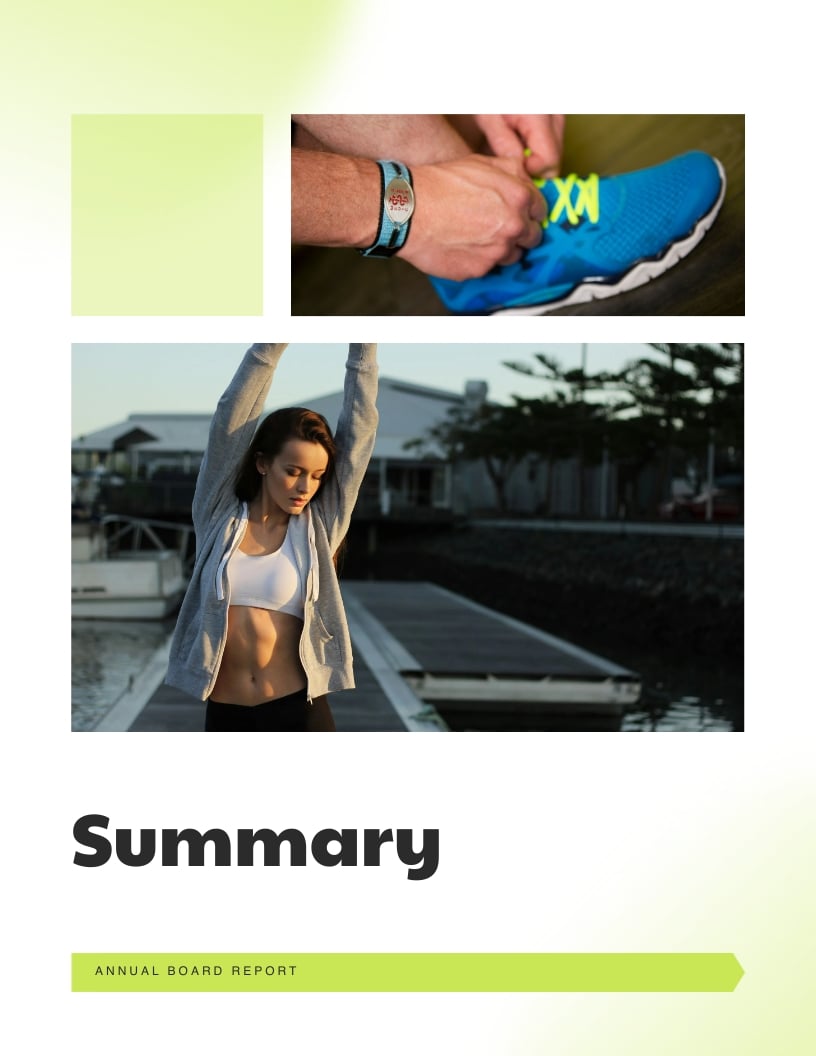 Annual Board Report Template | Visme