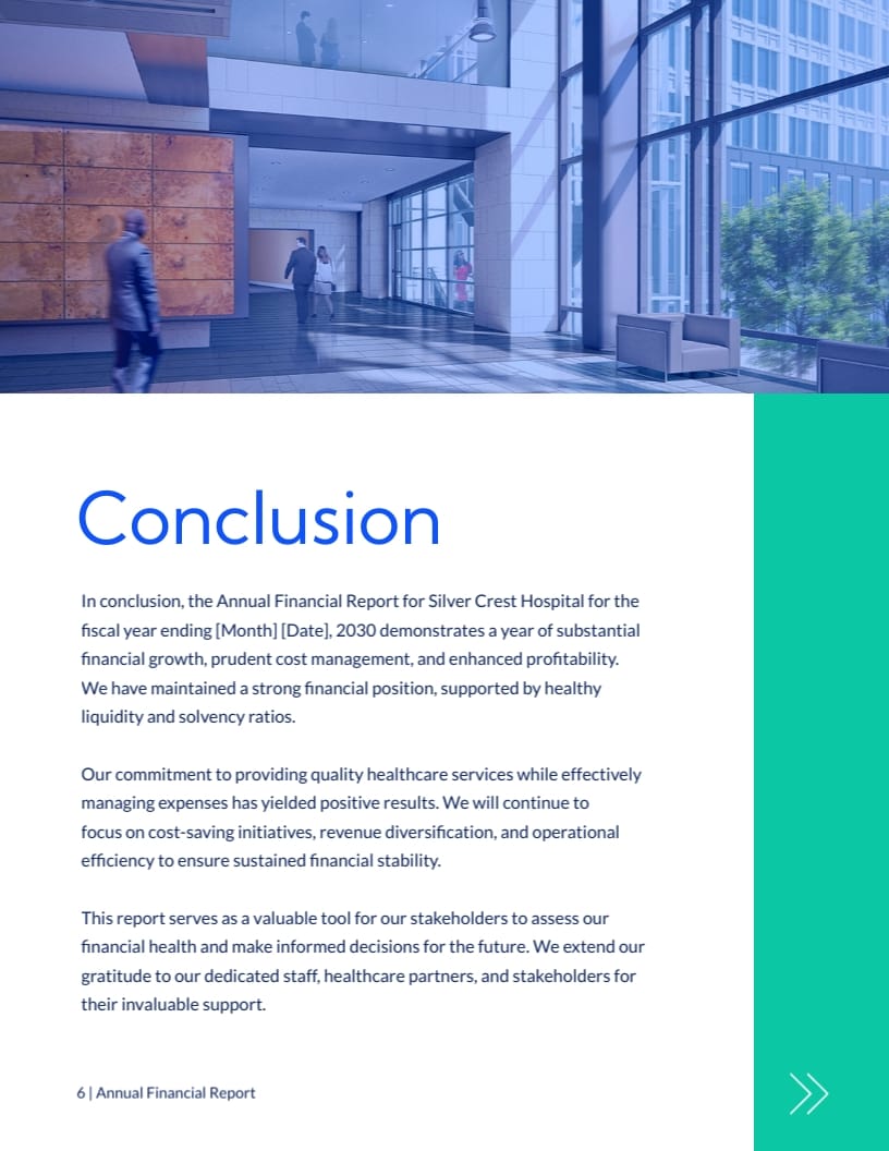 Annual Financial Report Template | Visme