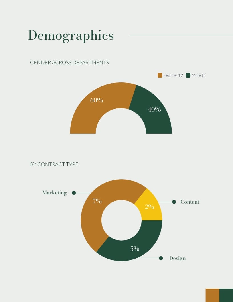 Annual HR Report Template | Visme