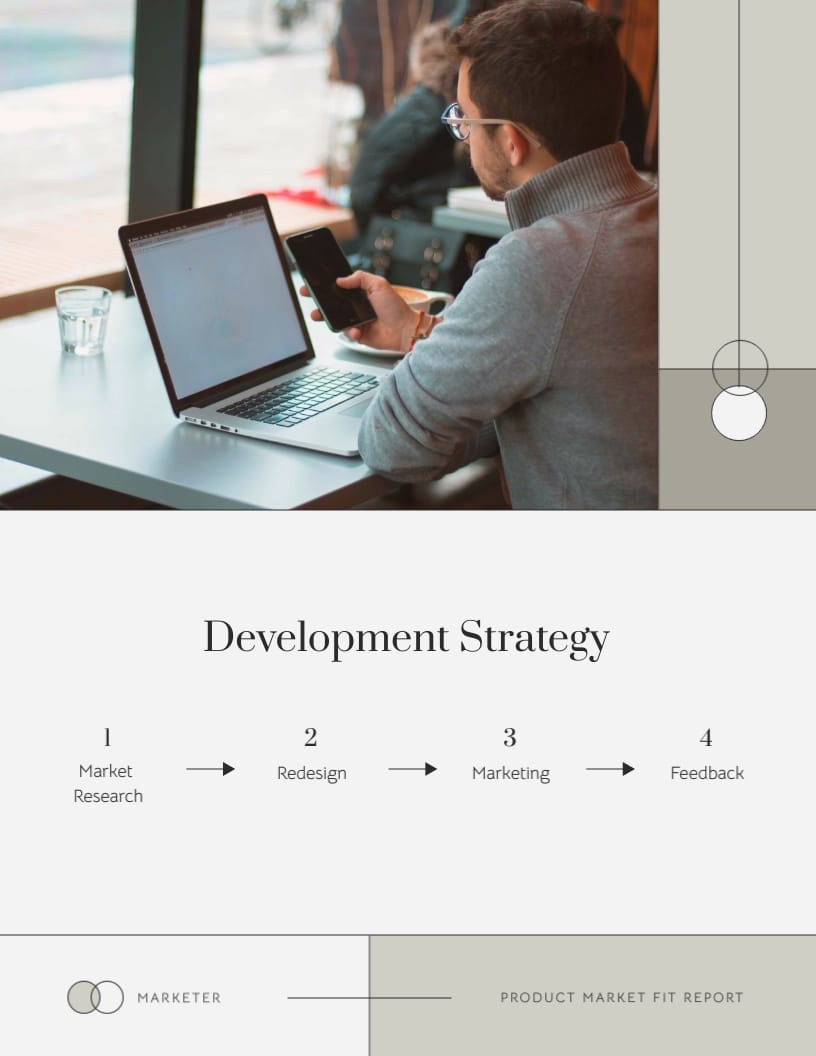 App Product Market Fit Report Template | Visme