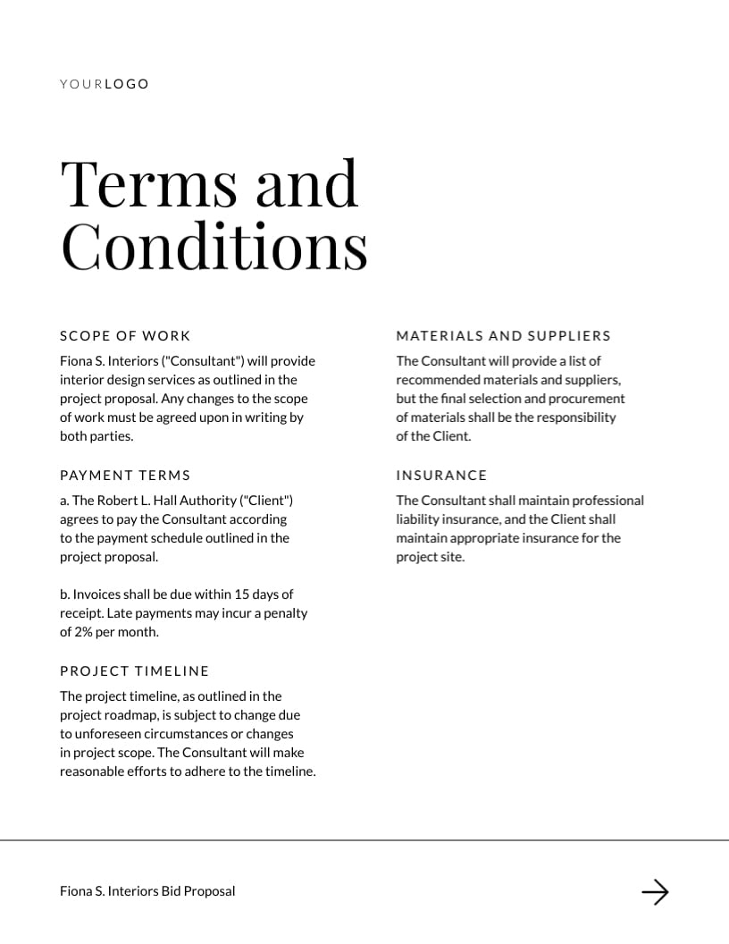 Architect RFQ Bid Proposal Template | Visme