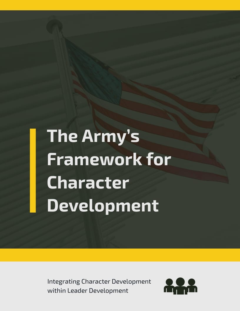 Army White Paper Template Visme