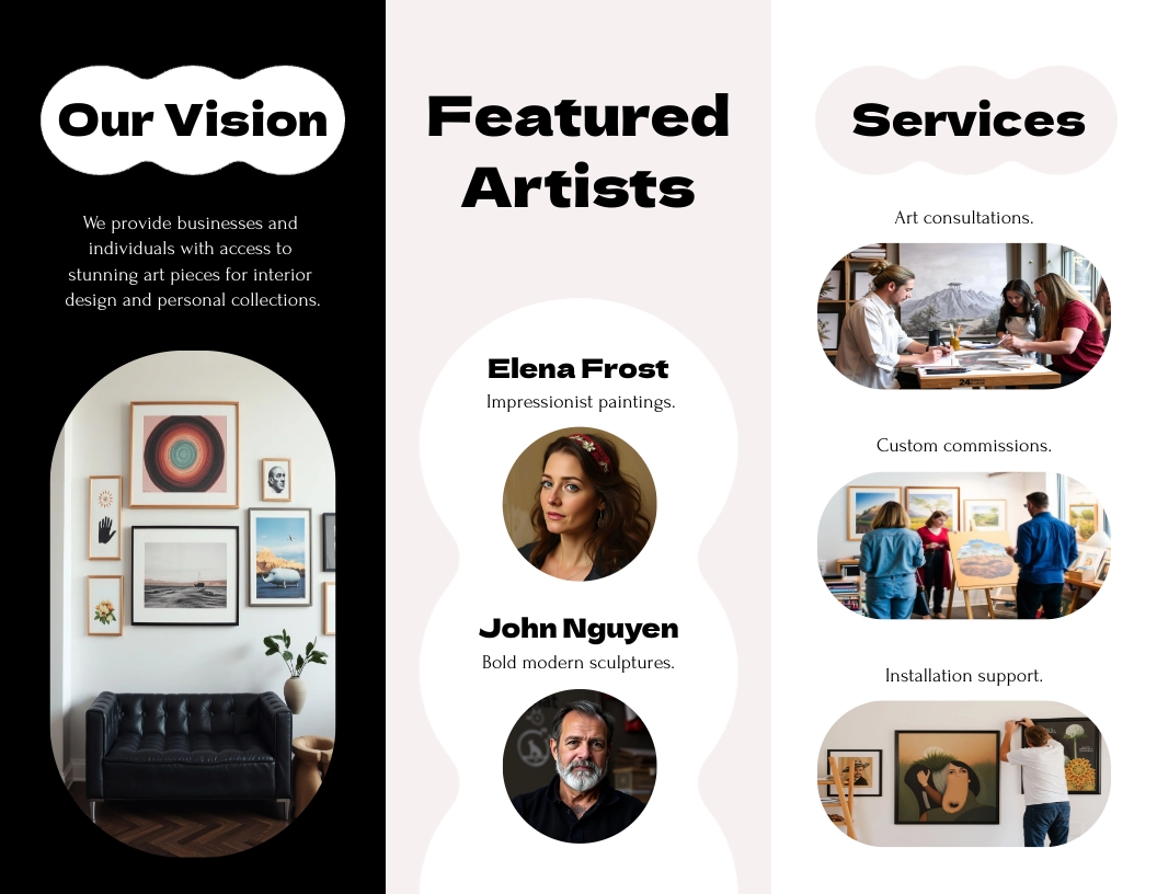 Art Brochure Template | Visme