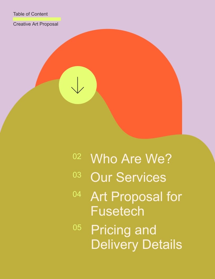 Art Proposal Template | Visme