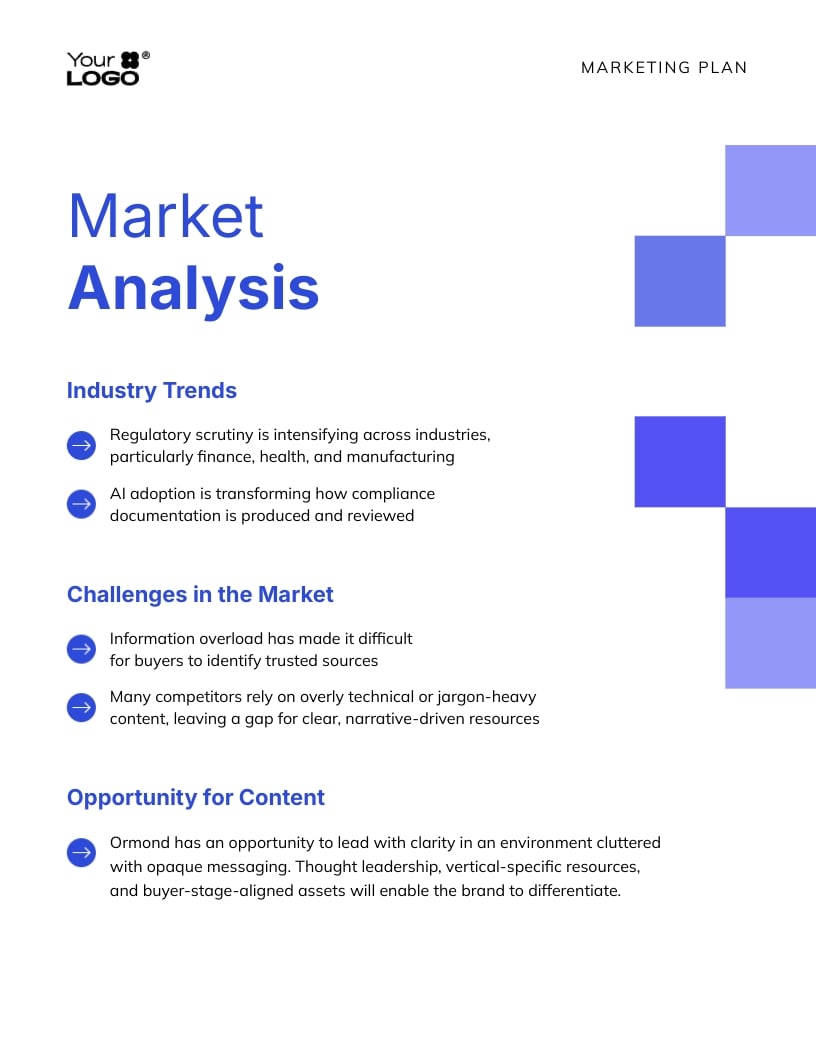 B2B Content Marketing Plan Template | Visme