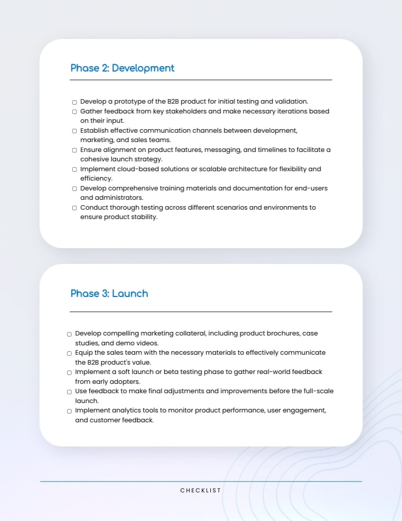 B2B Product Launch Checklist Template | Visme
