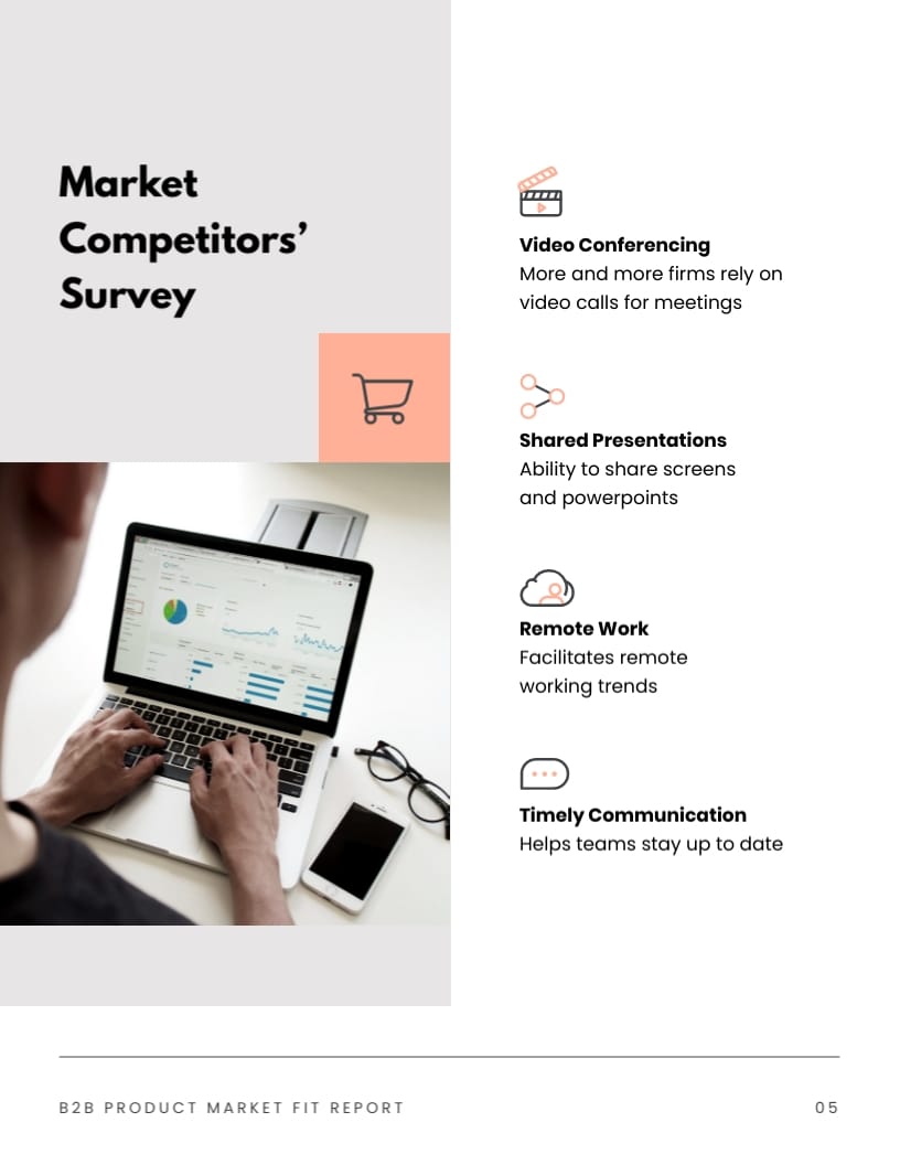 B2B Product Market Fit Report Template | Visme