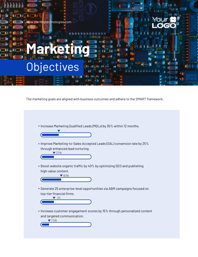 B2B Sales Marketing Plan Template | Visme