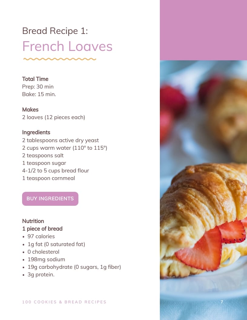 Baking Cookbook Ebook Template | Visme