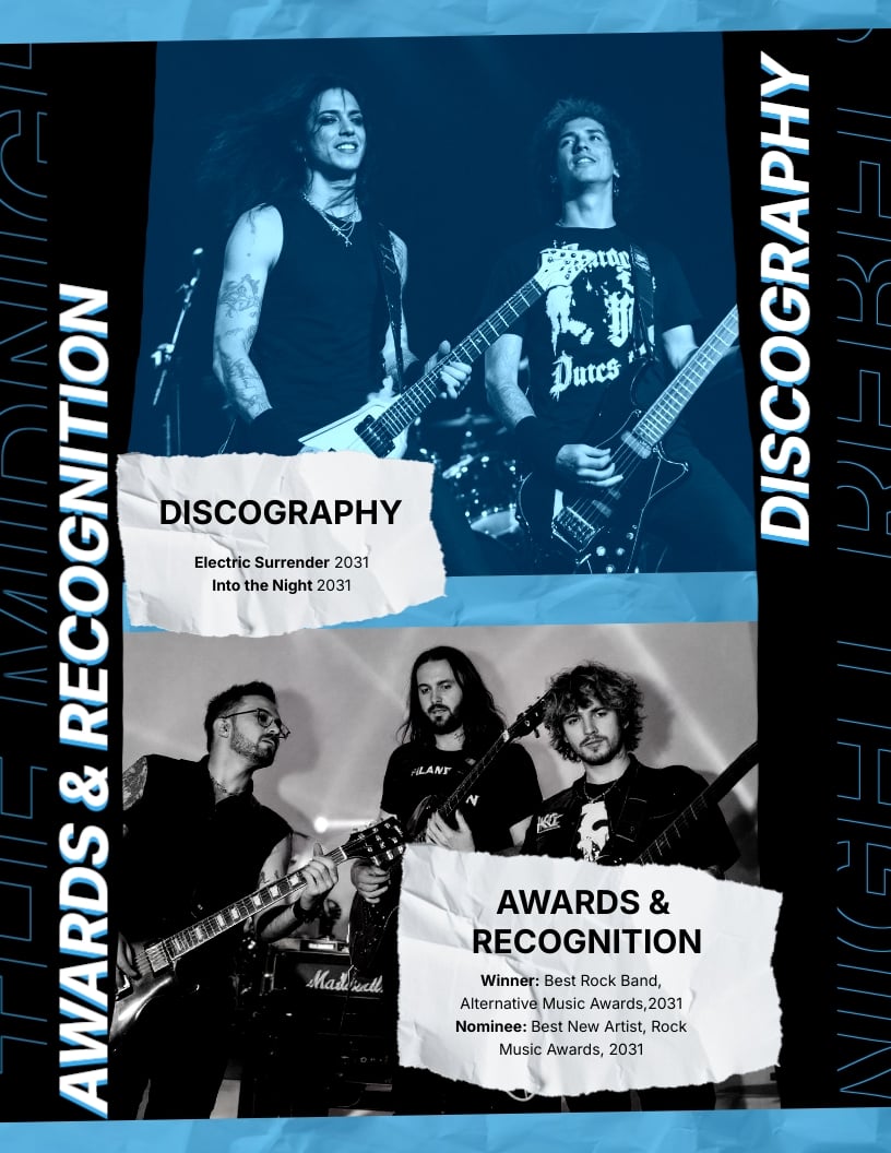 Band Press Kit Template | Visme