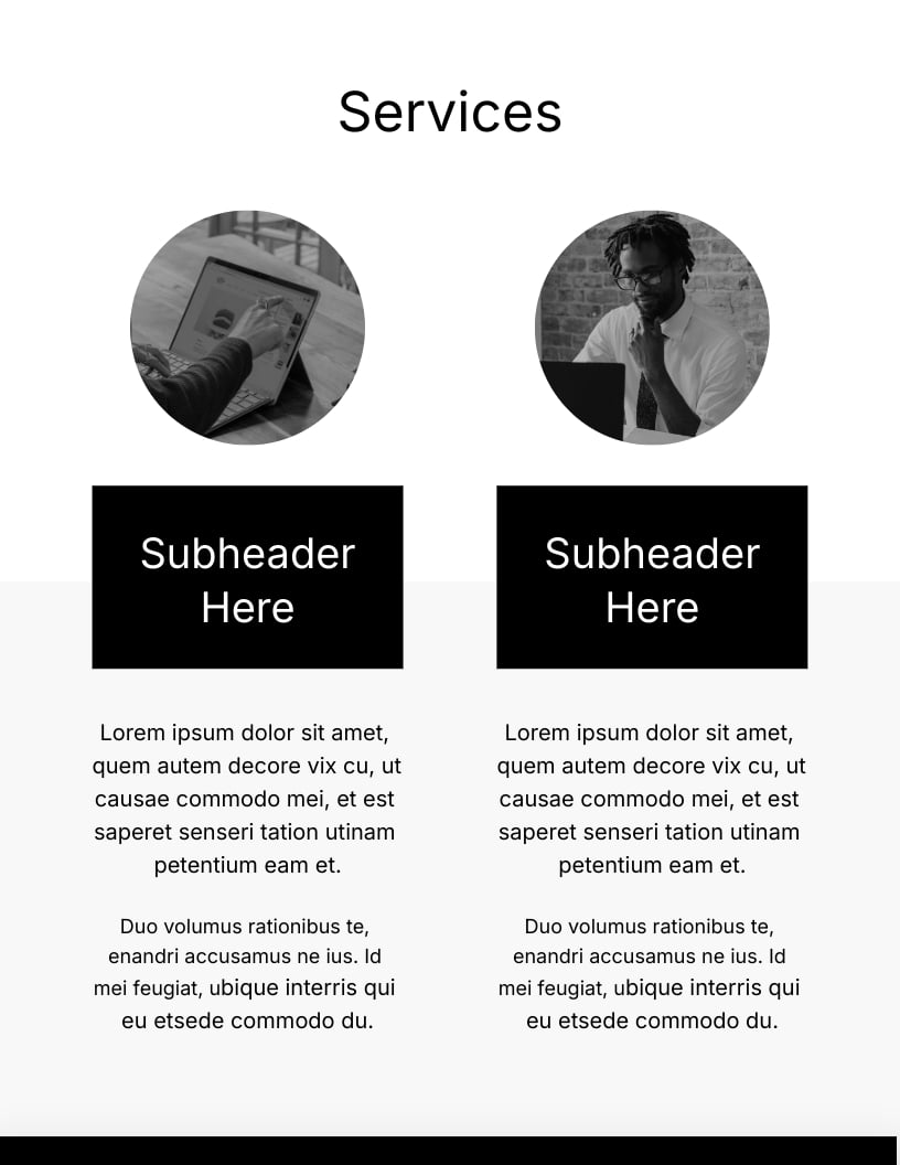 Basic Simple Proposal Template | Visme