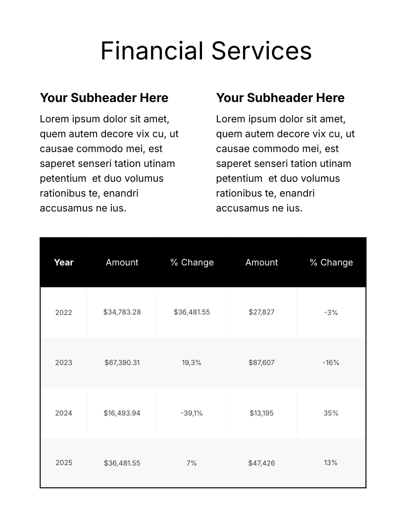 Basic Simple Proposal Template | Visme