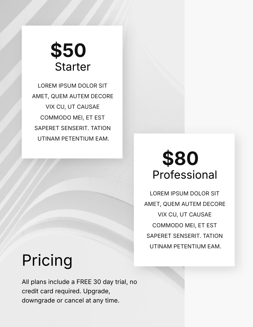 Basic Simple Proposal Template | Visme