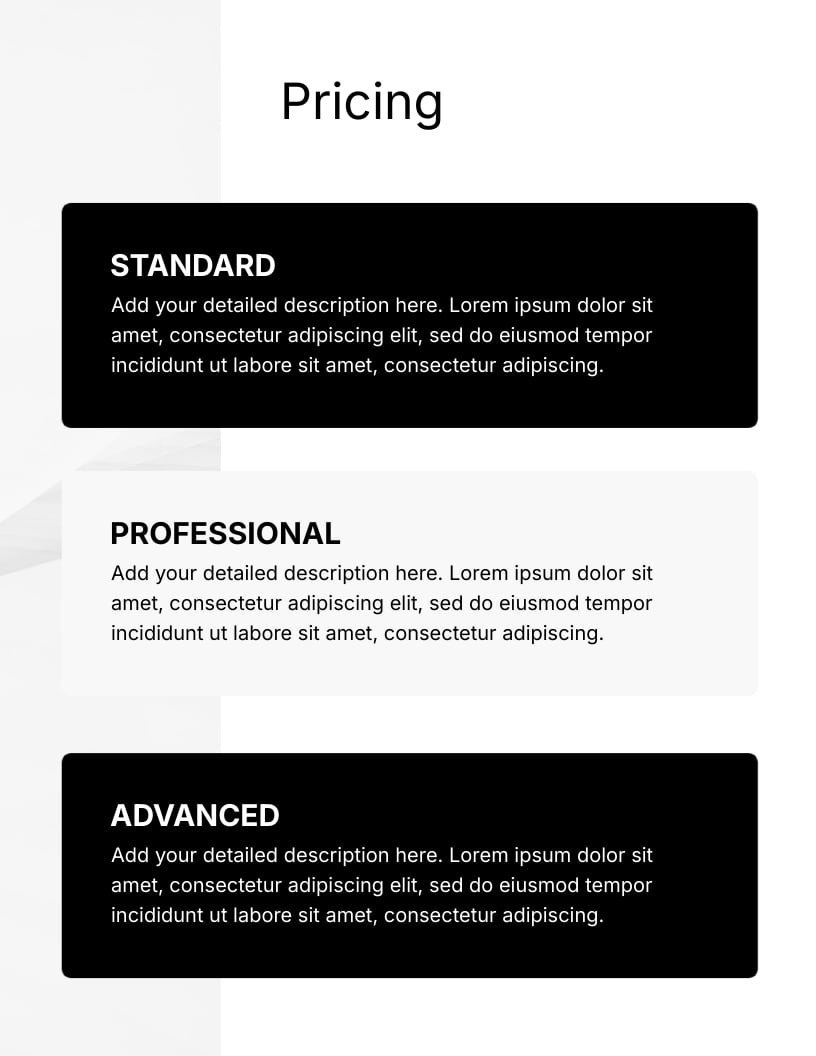 Basic Simple Proposal Template | Visme