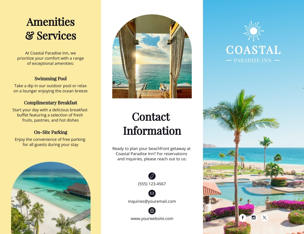 Free Hotel Brochure Templates Visme