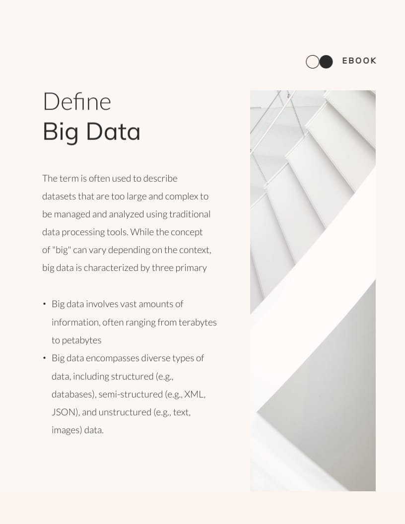Big Data Ebook Template | Visme