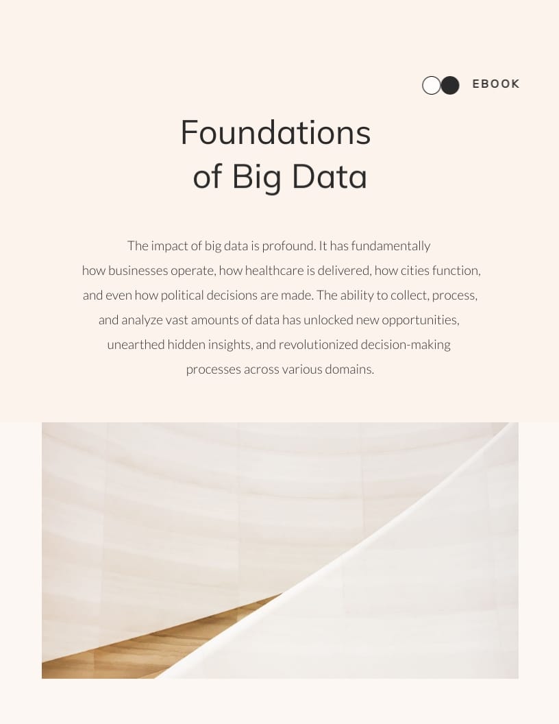 Big Data Ebook Template | Visme