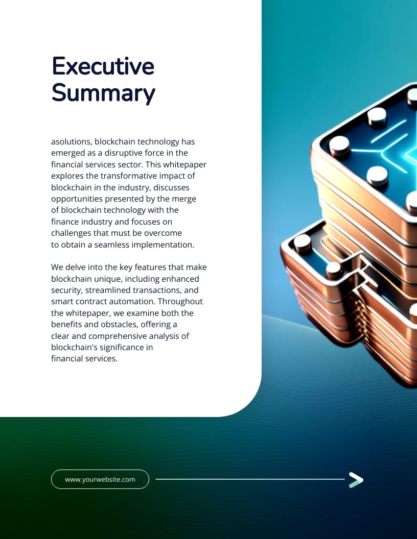 Blockchain Whitepaper Template | Visme