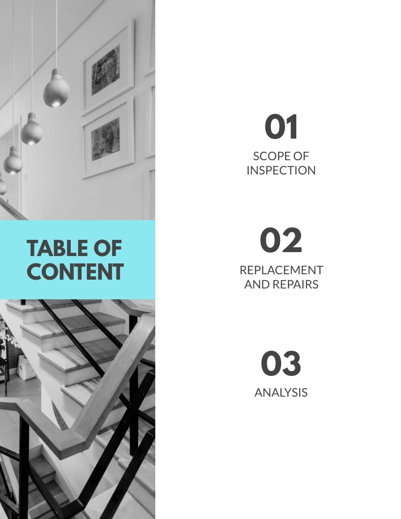 Blue Home Inspection Report Template | Visme