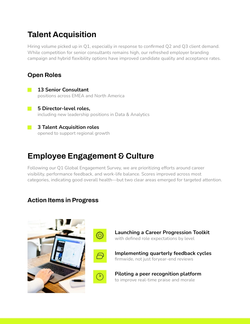 Board HR Report Template | Visme