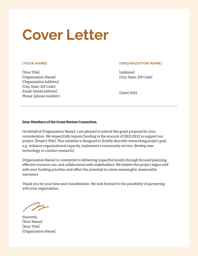 Boilerplate Grant Proposal Template | Visme