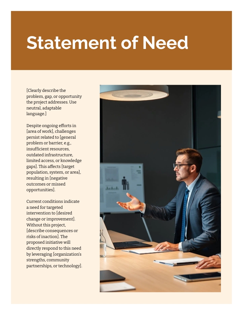 Boilerplate Grant Proposal Template | Visme