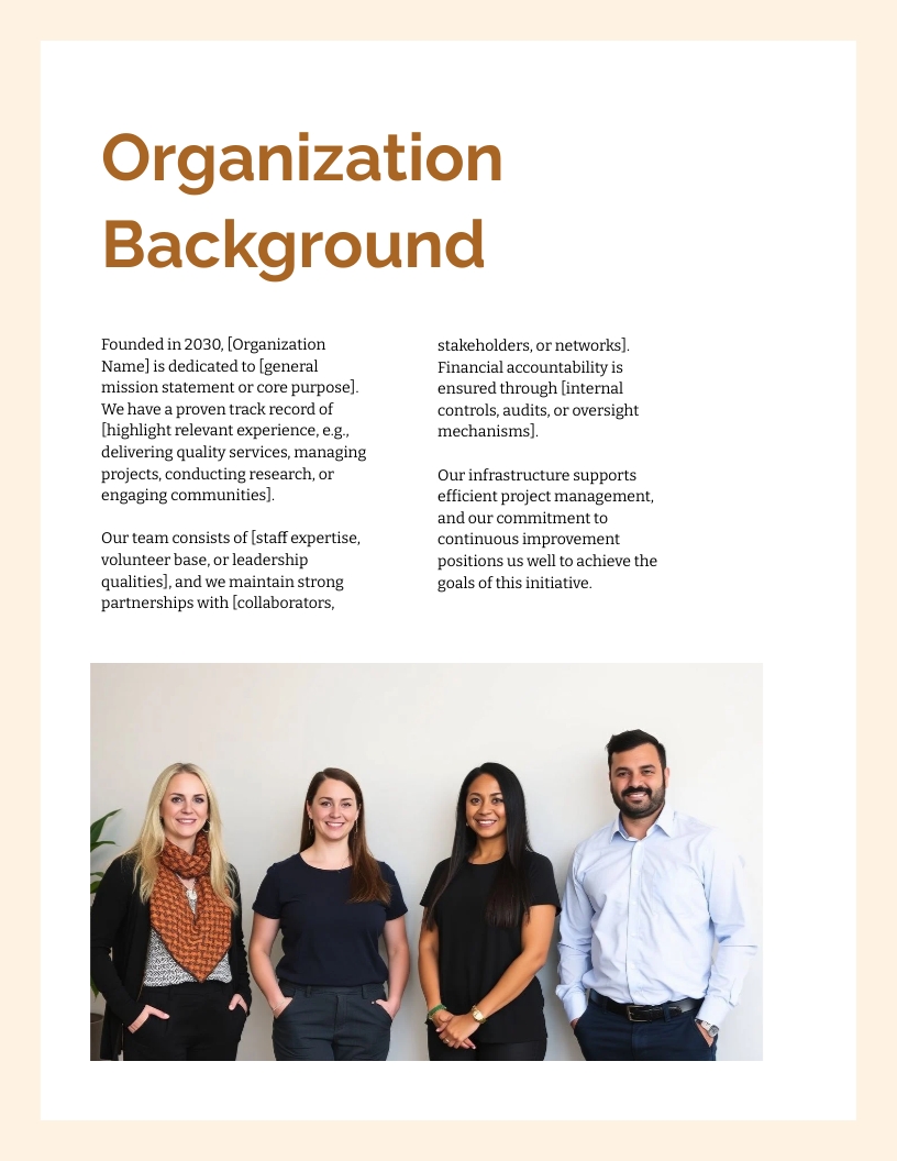 Boilerplate Grant Proposal Template | Visme