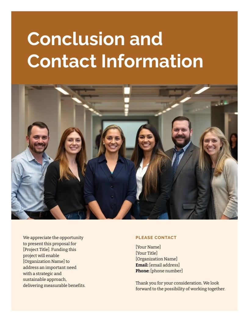 Boilerplate Grant Proposal Template | Visme