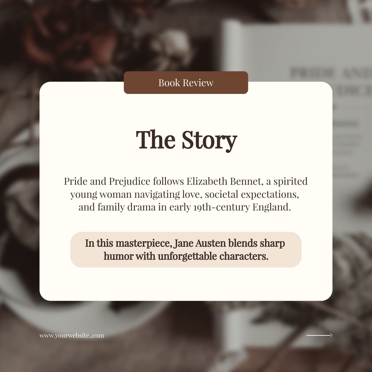 Book Review Instagram Carousel Post Template | Visme
